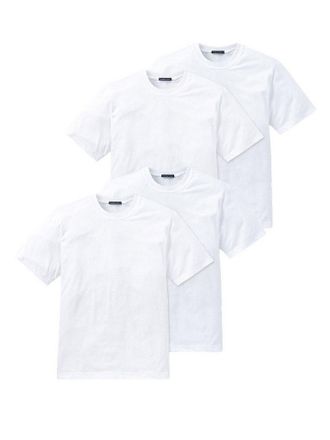Schiesser T-Shirt American Shirt (4-tlg) unterziehshirt unterhemd kurzarm