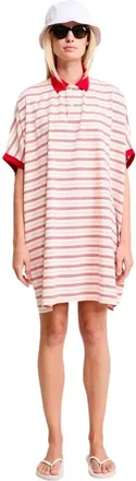 Denimist Femme, Robes, Rouge, Taille: 36 FR Robe Polo Oversize