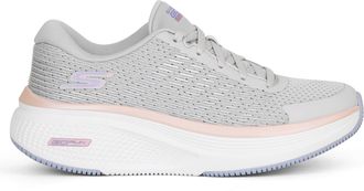 Skechers Damen Go Run Elevate 2.0 Badric Sneaker, Gray Textile/Pink Trim, 37.5 EU