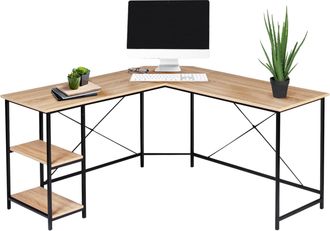 IDMarket Eckschreibtisch in L-Form Detroit Industriedesign