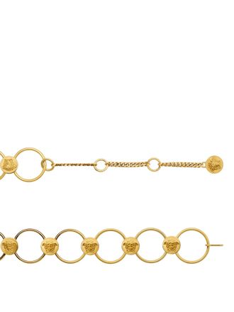 Versace Womens Gold Brass Belt