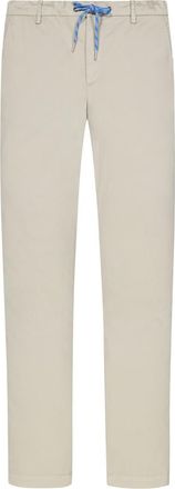 Alberto Superleichte Chino mit Stretch und Tunnelzug, Slim Fit in