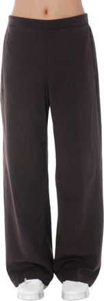 Via Masini 80 Femme, Pantalons, Brun, Taille: 46 FR Pantalone in lyocell e lino stretch mezzo elastico dietro