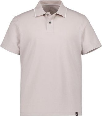Boggi Milano Herren Polo-Shirt beige Baumwoll-Piqu&eacute;