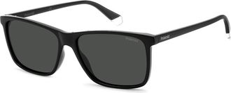 Polaroid Homme, Accessoires, Noir, Taille: 58 MM Lunettes de Soleil Polaris&eacute;es Noires/Grises
