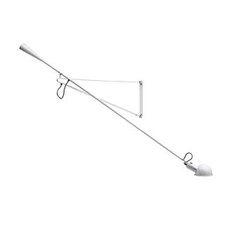 FLOS Wand oder Deckenleuchte 265 aus Stahl und Messing in der Farbe White 75W, Ma&szlig;e: 35cm x 85cm x 205cm, A0300009