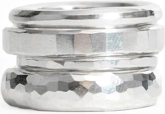 Werkstatt M&uuml;nchen 4 Combination Hammered Ring