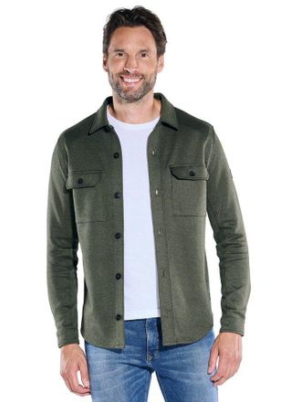 Engbers Sweatshirt Herren Sweatshirt im Overshirt-Design, Oliv