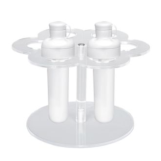 Generic Getr&auml;nke-Organizer, transparent, platzsparend, 6 L&ouml;cher, rutschfester Getr&auml;nkehalter, f&uuml;r Reisen, Zuhause, B&uuml;ro, Auto, Schreibtisch, K&uuml;che, Wasserflas