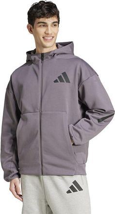 adidas Mens New Z.N.E. Zip-Hoodie Medium Grey Heather M Tall