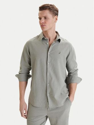 Nautica Hemd W126-NAMST-1023-34X Gr&uuml;n Regular Fit