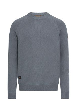 Camel Active Herren Strickpullover mit Rundhalsausschnitt Blau, Menswear-XXL