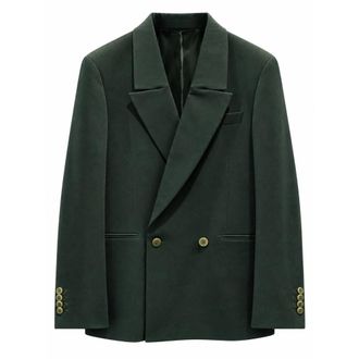 Costumein Wollblazer mit regul&auml;rer Passform - - Jackets - Herren - Gr&uuml;n - M