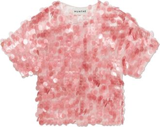 Munthe Femme, Blouses et Chemises, Rose, Taille: 40 FR Top Belmira