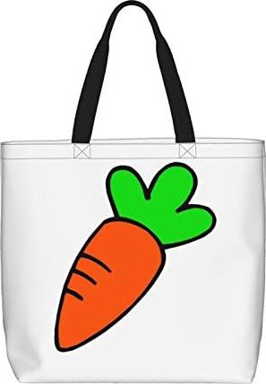 Generic Sac De Courses Carotte Dr&ocirc;le Sac &Agrave; Bandouli&egrave;re En Toile R&eacute;utilisable Lavables Sacs &Agrave; Main, Pour &Eacute;cole, Shopping, Voyage, Tous Les Jours