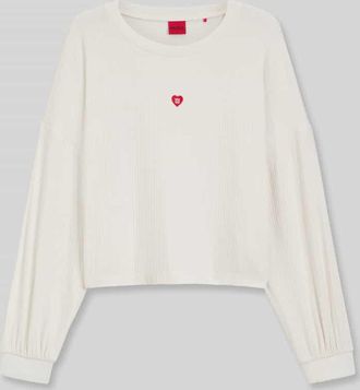 HUGO BOSS Relaxed Fit Sweatshirt aus ModaL-Mix Modell HUGO HEART