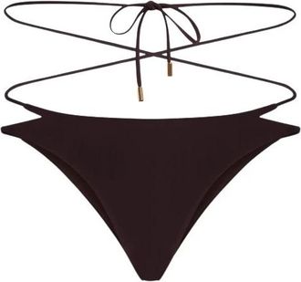 Moschino Femme, Maillots de bain, Brun, Taille: 44 FR Lycra Swim Briefs