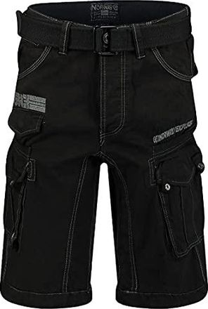 Geographical Norway Bermuda dété cargo pour homme - Produit de marque, Noir, 4XL