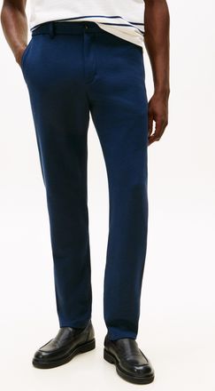 Tommy Hilfiger Stoffhose TOMMY HILFIGER HARLEM TWO TONE, Herren, Gr. 33, L&auml;nge 34, desert sky, Web, Obermaterial: 100% Baumwolle, Hosen Stoffhose, Pique, tapered fit