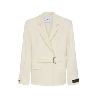 Msgm Msgm, Femme, Vestes, Beige, Taille: 36 FR Manteaux