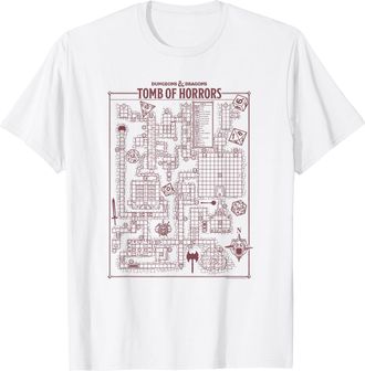 Dungeons & Dragons Tomb Of Horrors Map T-Shirt
