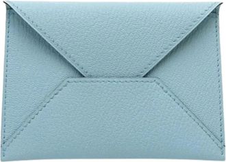 Herm&egrave;s Porte-cartes de visite doccasion - Femme - Pre-owned - Bleu - Taille: ONE Size