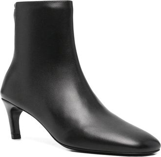Toteme Zip Fastening Ankle Boot - Black