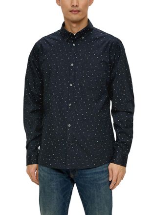 s.Oliver Slim: Hemd mit Allover-Print