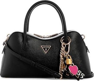 Guess sac à main sac à épaule bandoulière Davina Satchel Black noir