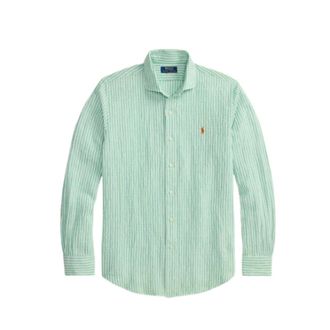Ralph Lauren Homme, Chemises, Vert, Taille: L Sport Shirt - Couleur: 385 Vert Champ Fonce MEL,Taille: M
