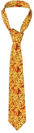 Generic Cravate Pour Hommes Feu Abstrait Art Design Artistique Rouge Fine Tie Formelle Cravates Homme Pour Affaires Accessoires &Eacute;v&eacute;nements