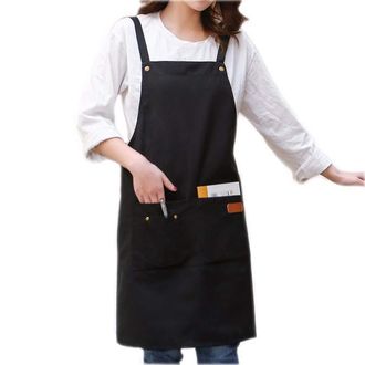 A.Monamour Sch&uuml;rzen Kochsch&uuml;rzen K&uuml;chensch&uuml;rzen Latzsch&uuml;rze Aus Baumwolle Mit Gekreuzten Tr&auml;gern F&uuml;r Damen Home K&uuml;che Garten Salon Cafe Malerei Kunstwerk Sch&uuml;rze