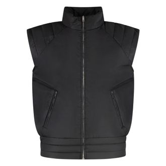 Random Identities Nylonweste mit seitlichen Rei&szlig;verschlusstaschen - - Jackets - Herren - Schwarzk - S