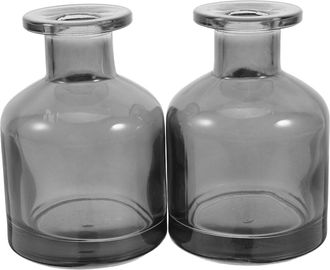 Artibetter Diffusorflaschen Aus Glas: 2 St&uuml;ck Leere Diffusorbeh&auml;lter Nachf&uuml;llbare Aromatherapiegl&auml;ser Aromatherapiebeh&auml;lter F&uuml;r DIY-Duftersatz 150 Ml/5 Oz Grau
