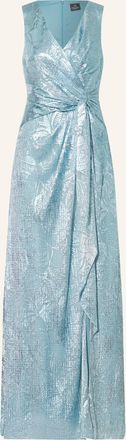 Adrianna Papell Abendkleid Aus Mesh Mit Glitzergarn blau