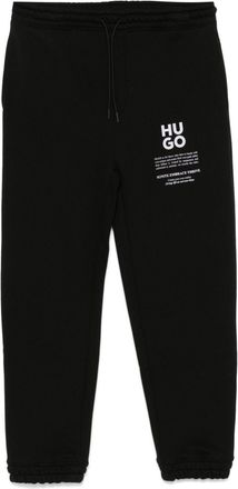 HUGO BOSS Jogginghose mit Logo- und Slogan-Print - Schwarz