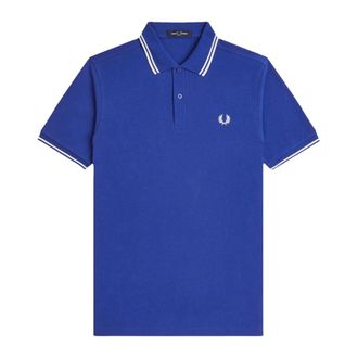 Fred Perry M3600 Twin Tipped Poloshirt - - Tops - Herren - Blau - S