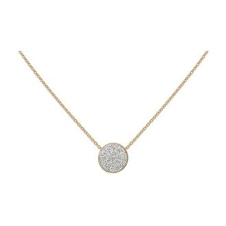 CHANTECLER Ros&eacute;gold Halskette mit Diamant und wei&szlig;em Emaille - - Accessories - Damen - Gelb - ONE SIZE