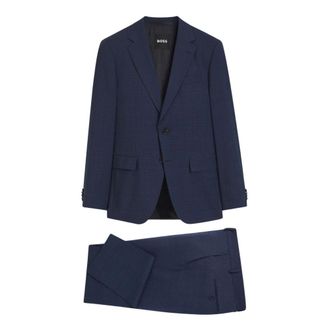 HUGO BOSS Anzug aus Schurwolle Elastan - - Suits - Herren - Blau - 3XL