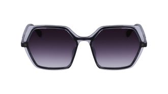 Karl Lagerfeld Damen Kl6083s Sonnenbrille, Schwarz/Grau, Einheitsgr&ouml;&szlig;e