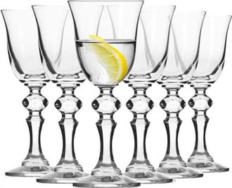 Krosno Wodka, Shots und Lik&ouml;re 60 ml - 6 St&uuml;ck - Kollektion Krista - bleifreies Kristall - Klassisches Design und edle Verarbeitung