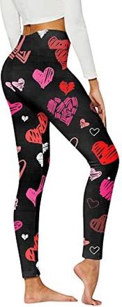 Generic Leggings de sport imprim&eacute;s pour la Saint-Valentin 2026 pour femmes, V, XXL