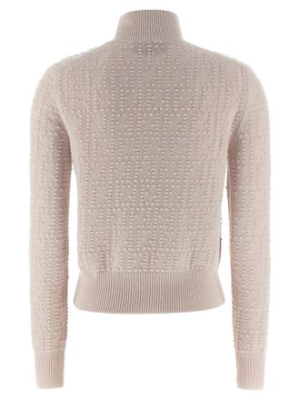 Fendi Wool and Cashmere Blend Sweater - Beige