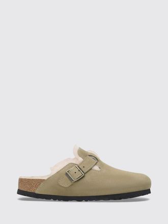Birkenstock Mules Boston en su&egrave;de avec doublure en shearling