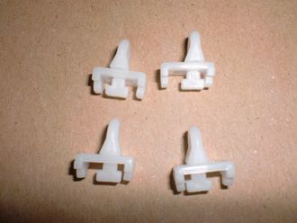 mydeco Feststeller für Gardinenstangen Kunststoff Weiss 4 Stück 16 mm