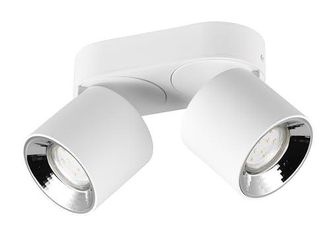 Trio Trio Leuchten Spot - Blanc mat - Largeur 18 cm - M&eacute;tal - 2 ampoules