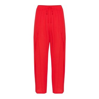 Cream Pantalon large - Femme - Pantalons - Rouge - Taille: 48 FR