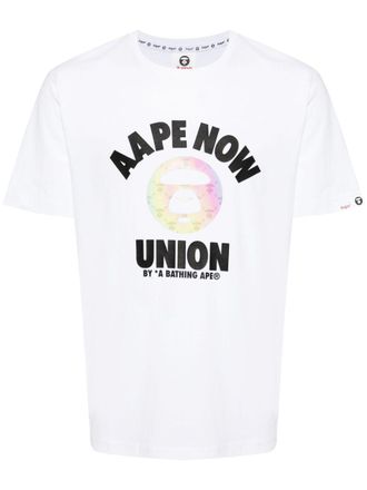 Aape By A Bathing Ape t-shirt en coton à imprimé graphique - Blanc