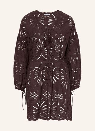 Mrs & Hugs Mrs & Hugs Strandkleid Aus Lochspitze braun