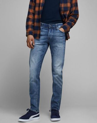 Jack & Jones Icon - Jean skinny - Denim d&eacute;lav&eacute; moyen-Bleu
